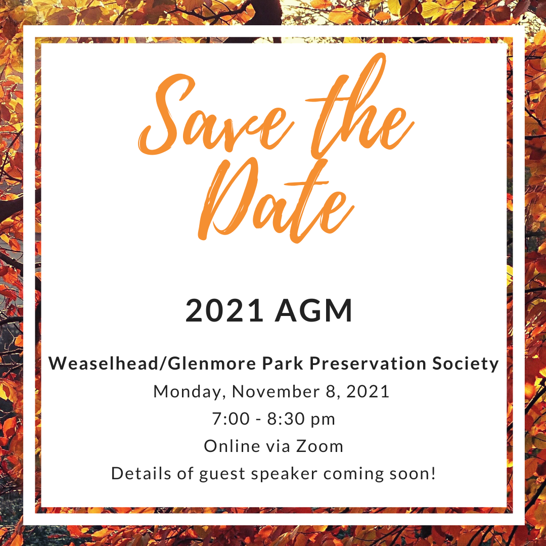 Save the Date - Weaselhead Preservation Society